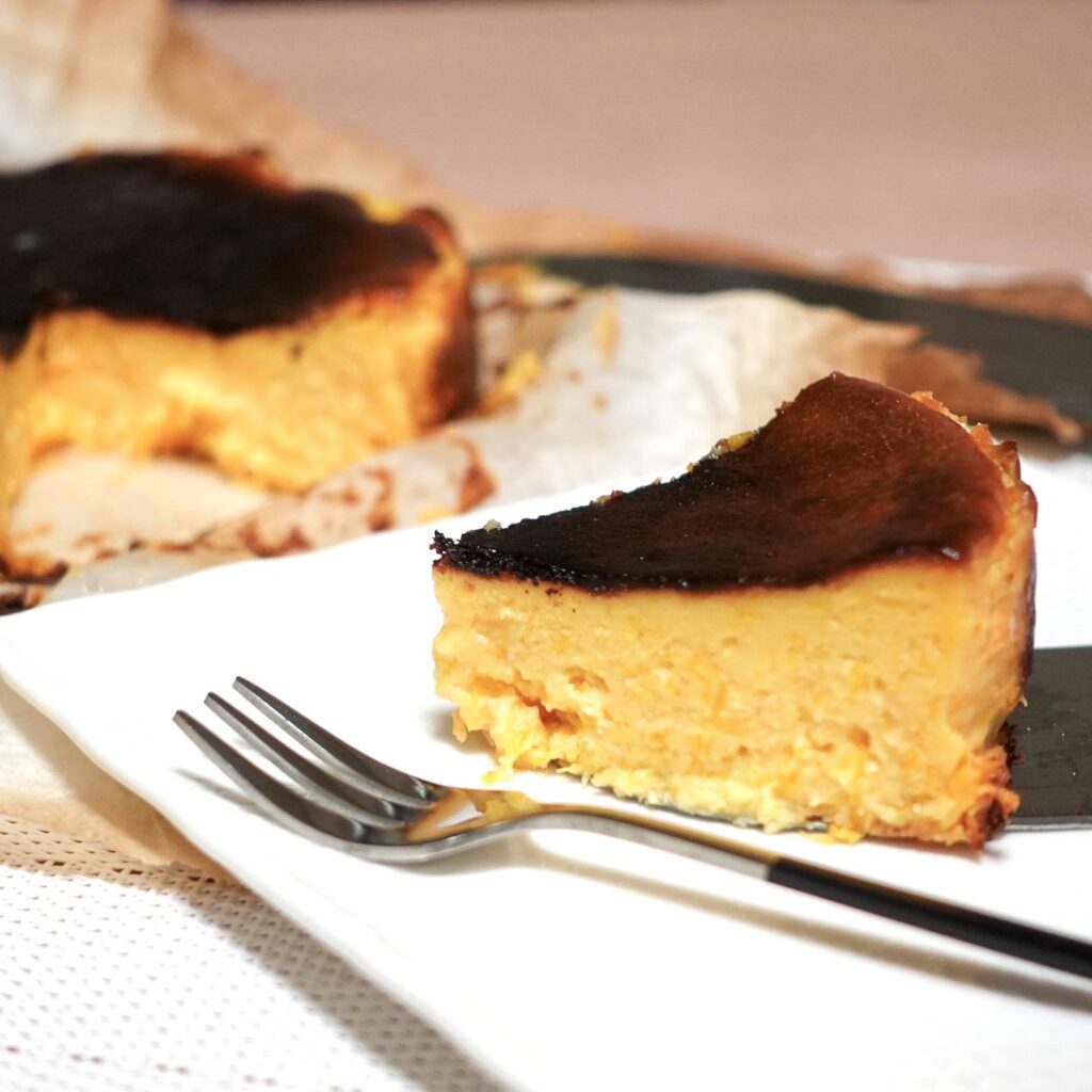 柑橘香る🍊オレンジのバスクチーズケーキ | からん：レシピ